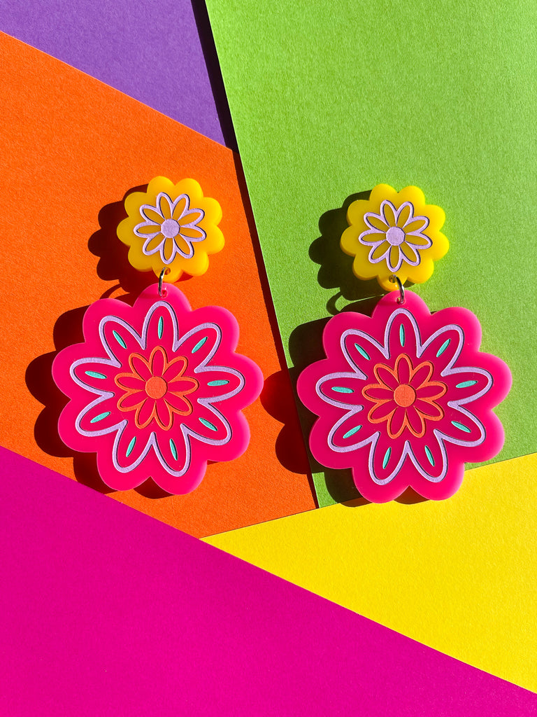 Hey Polly - Acrylic Statement Earrings Made in Australia